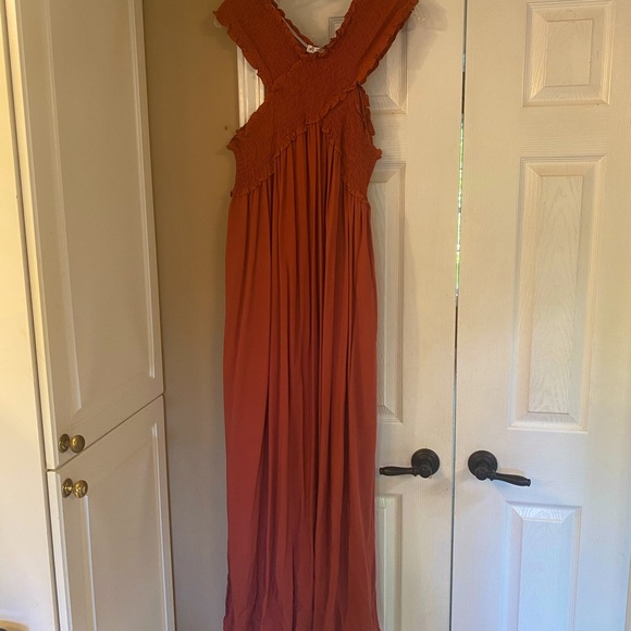 Hope Horizon | Dresses | Super Cute Rust Colored Off Shoulder Maxi ...